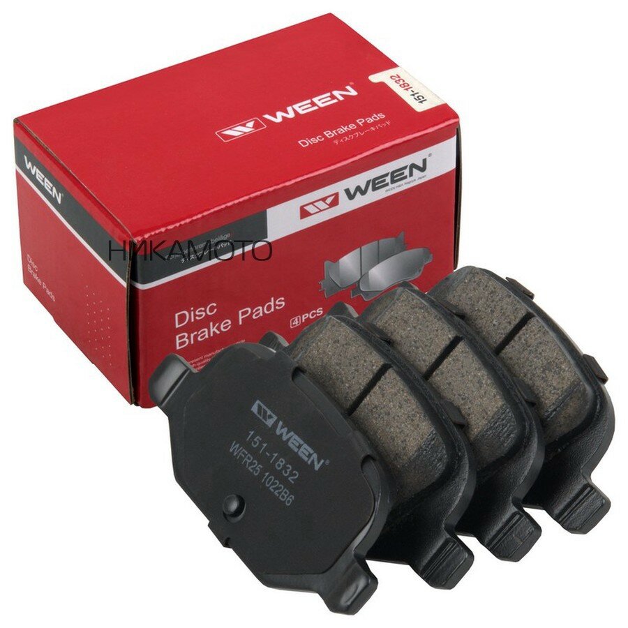 WEEN 151-1832 Колодка задняя ВАЗ Lada Vesta Sport, Kalina Sport, Granta Sport (дисковые)