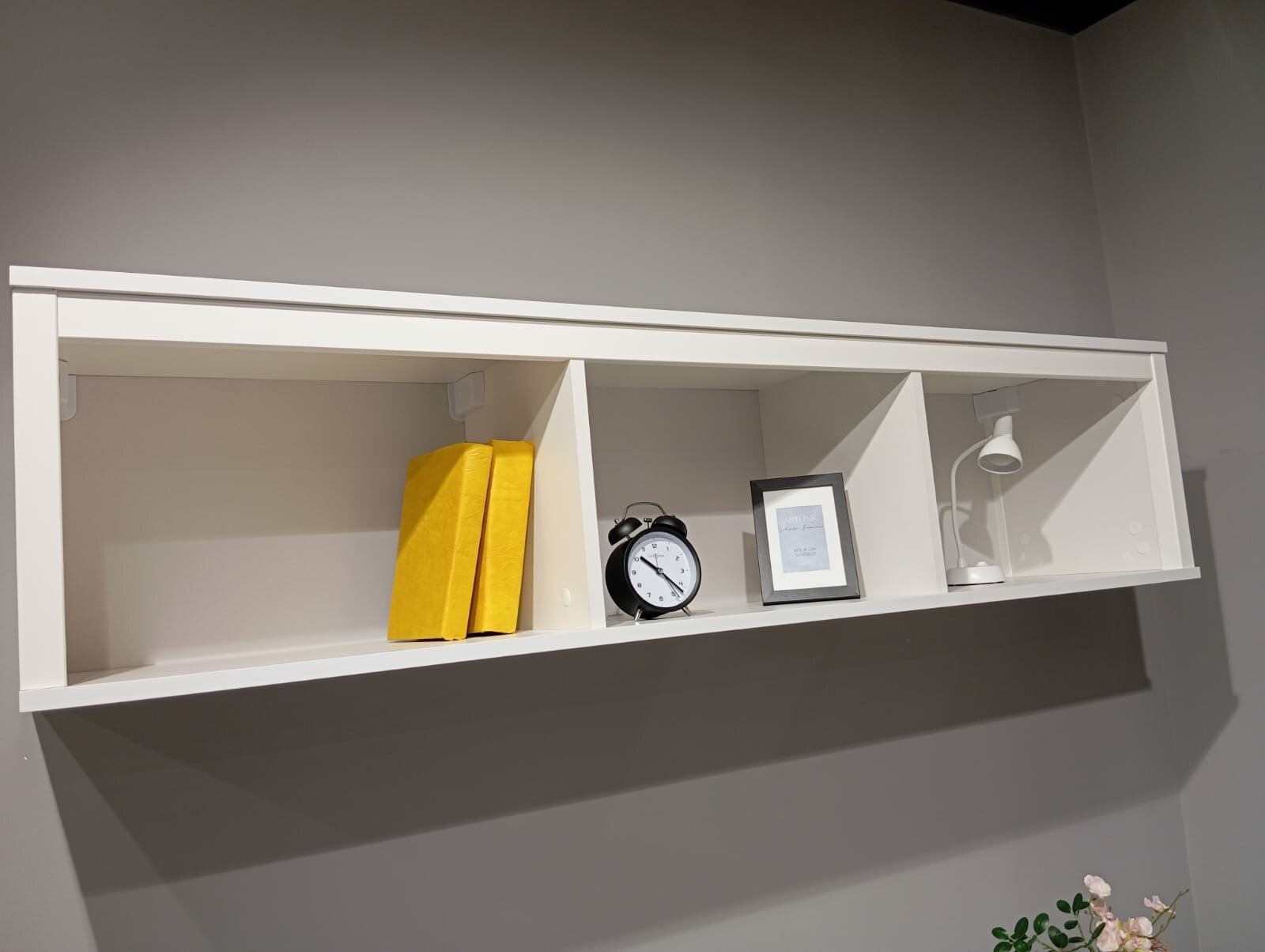 Шкаф-Полка SbkHome "Фрея", ЛДСП, МДФ, белый, 3 отделения (2 уп)