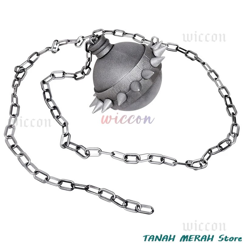 Косплей реквизит Gogo Yubari, булава с цепью, серебряный, XL