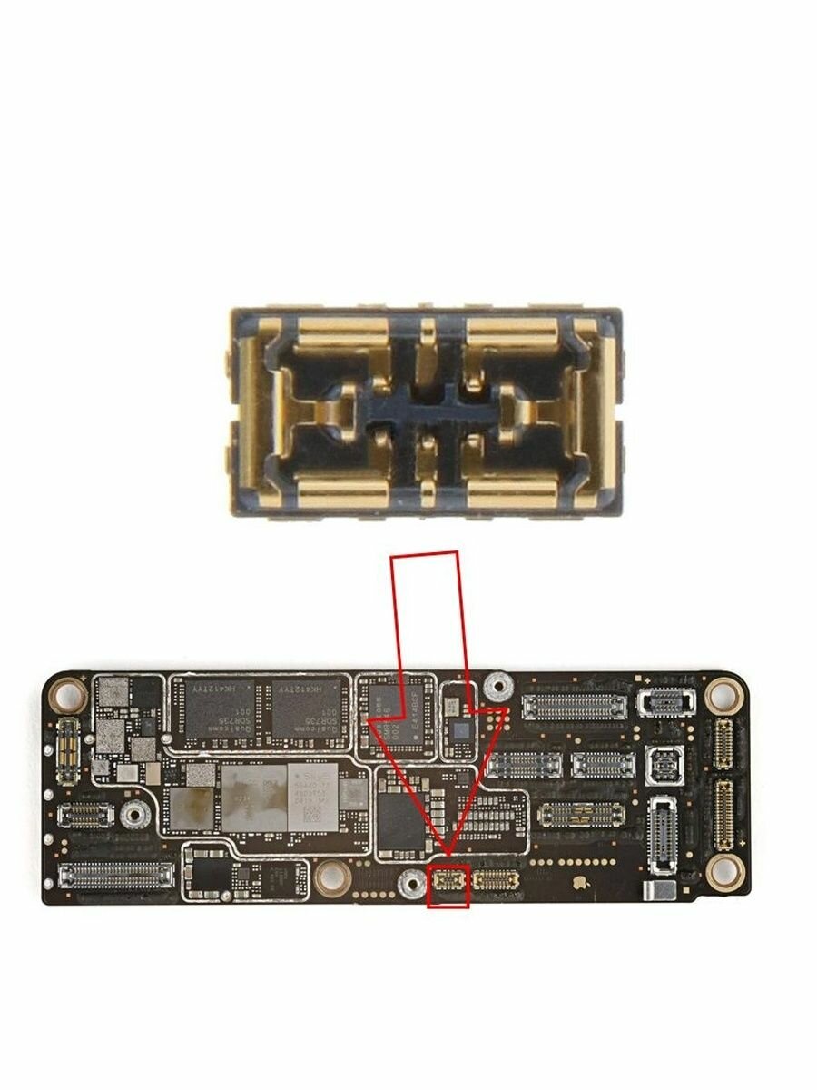 Коннектор для iphone 16 Pro / 16 pro Max на кнопки на плату (1шт)