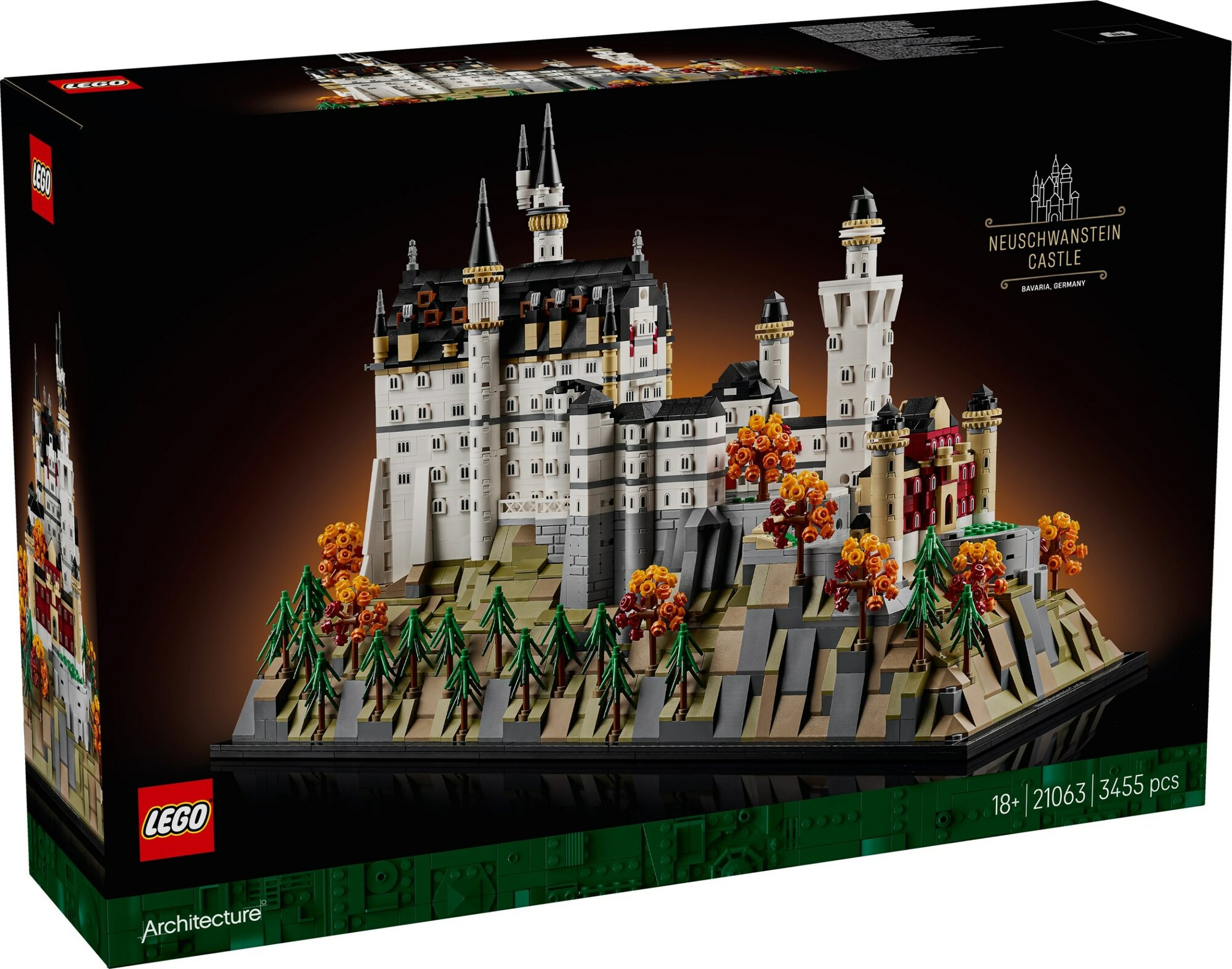 Конструктор LEGO Architecture 21063 Замок Нойшванштайн, 3455 детали, 18+