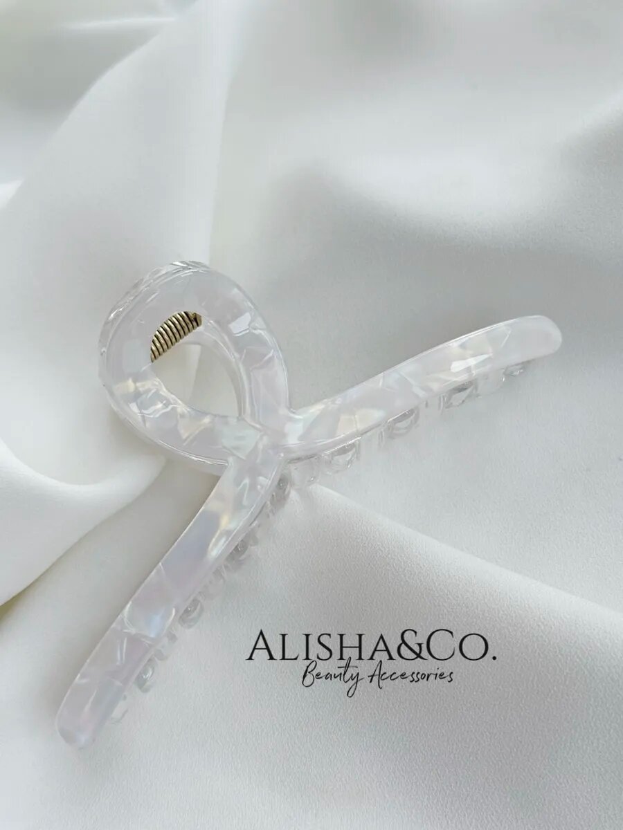 Крабик для волос большой Premium Pearl XL