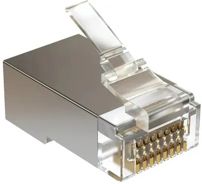 Коннектор Sysmatrix PLUG 8P8C5ES. UWRJ45 кат.5E STP прозр. (упак:100шт)