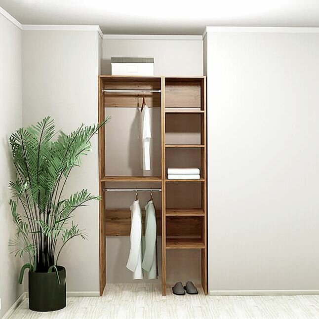 Гардеробная система Комплект стеллаж Модус № 7 100х40х208,4 см Дуб Вотан