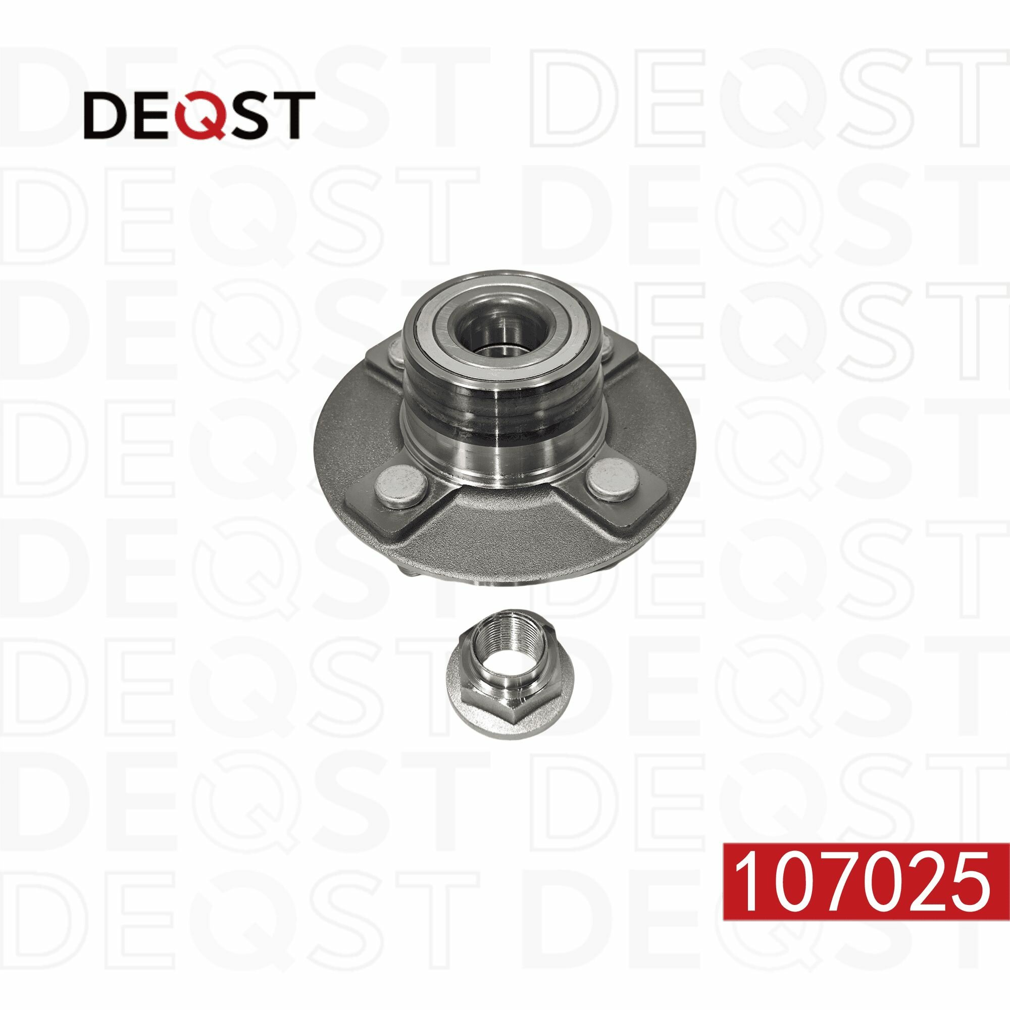 Ступица с подшипником в сборе Deqst 107025 задний Hyundai Accent 1999-2010
