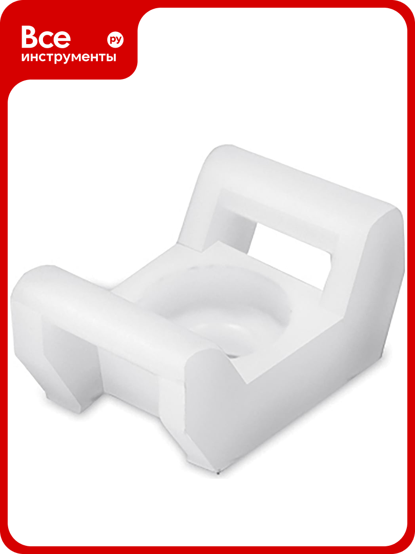 Основание DKC 25x16, белое, под винт M5, для хомутов шириной до 9, хомутов