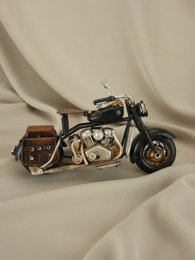 Модель мотоцикла R&D Harley Davidson, коллекционная, металл, чёрный — фото 1