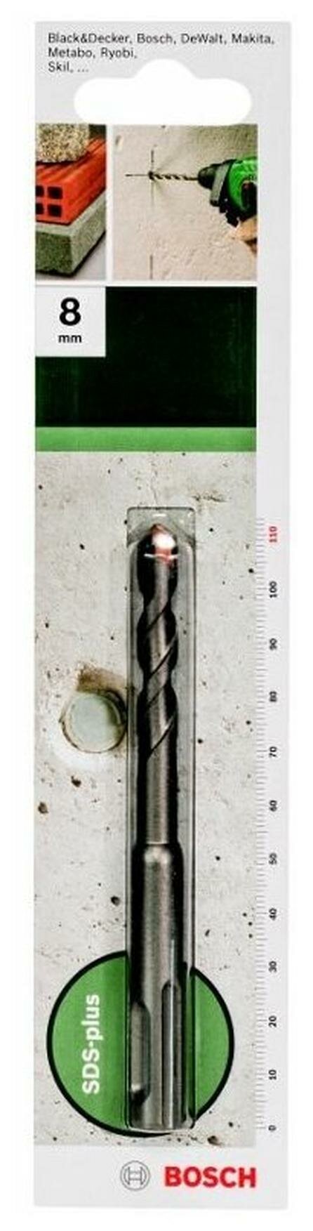 Бур SDS-plus BOSCH 2609255512 8 x 110 мм, диаметр хвостовика 10 мм