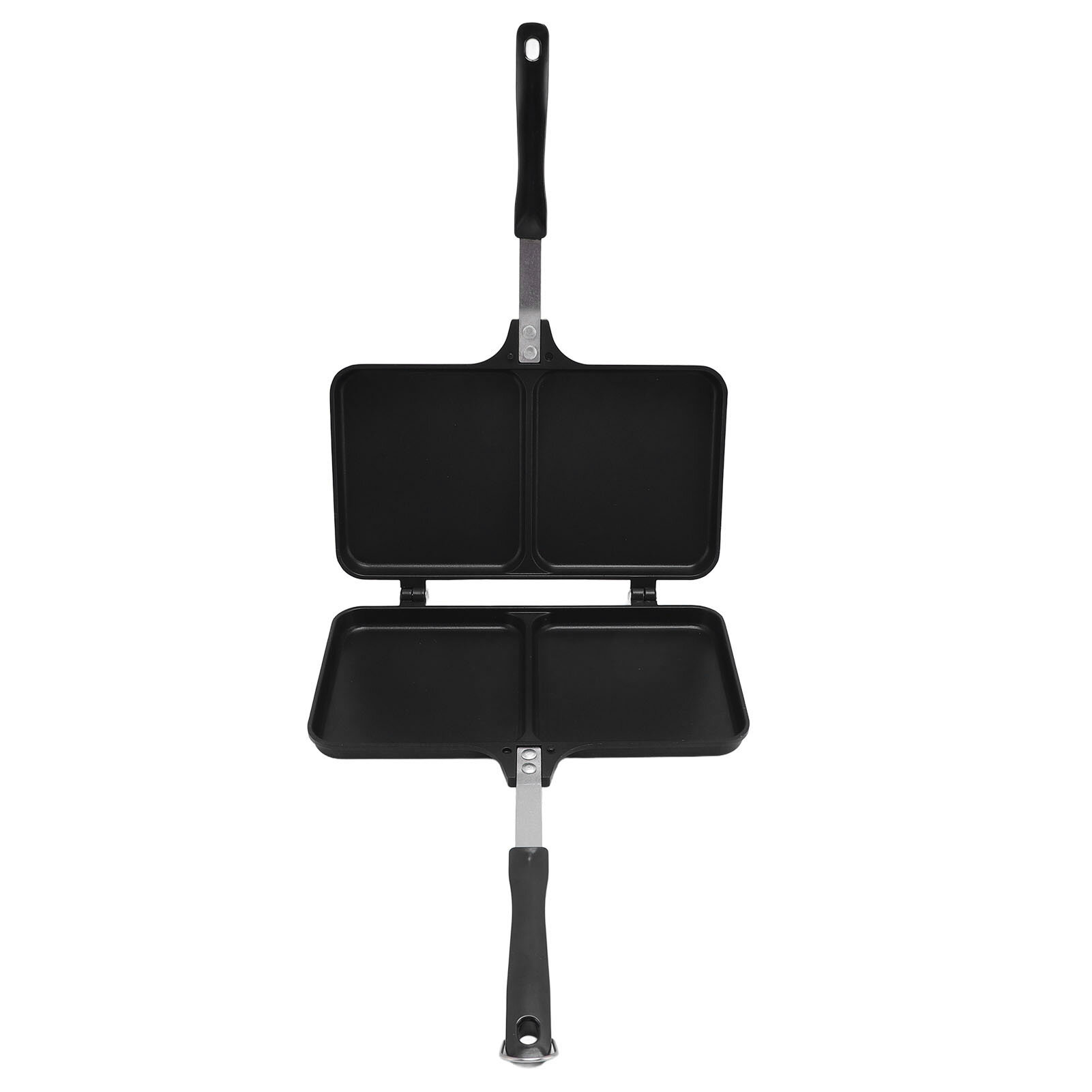 Двусторонняя сковорода для сэндвичей из алюминиевого сплава с антипригарным покрытием для домашней кухни, выпечки и гриля, легко переворачиваемая кухонная утварь