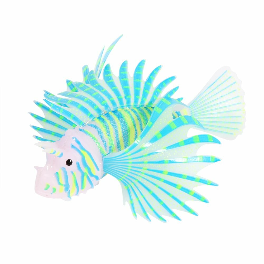 Искусственный аквариум с рыбками, ландшафтное украшение, синее свечение, имитация животных, реалистичные подводные сцены