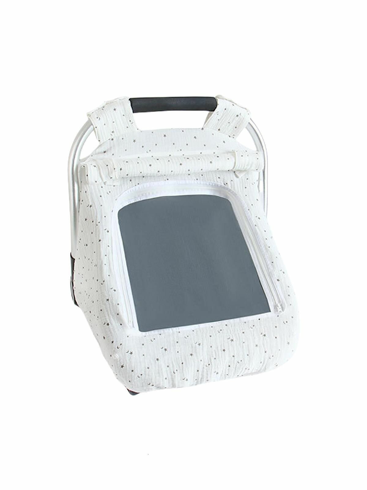 Детский универсальный ветрозащитный противомоскитный чехол синего цвета-star white