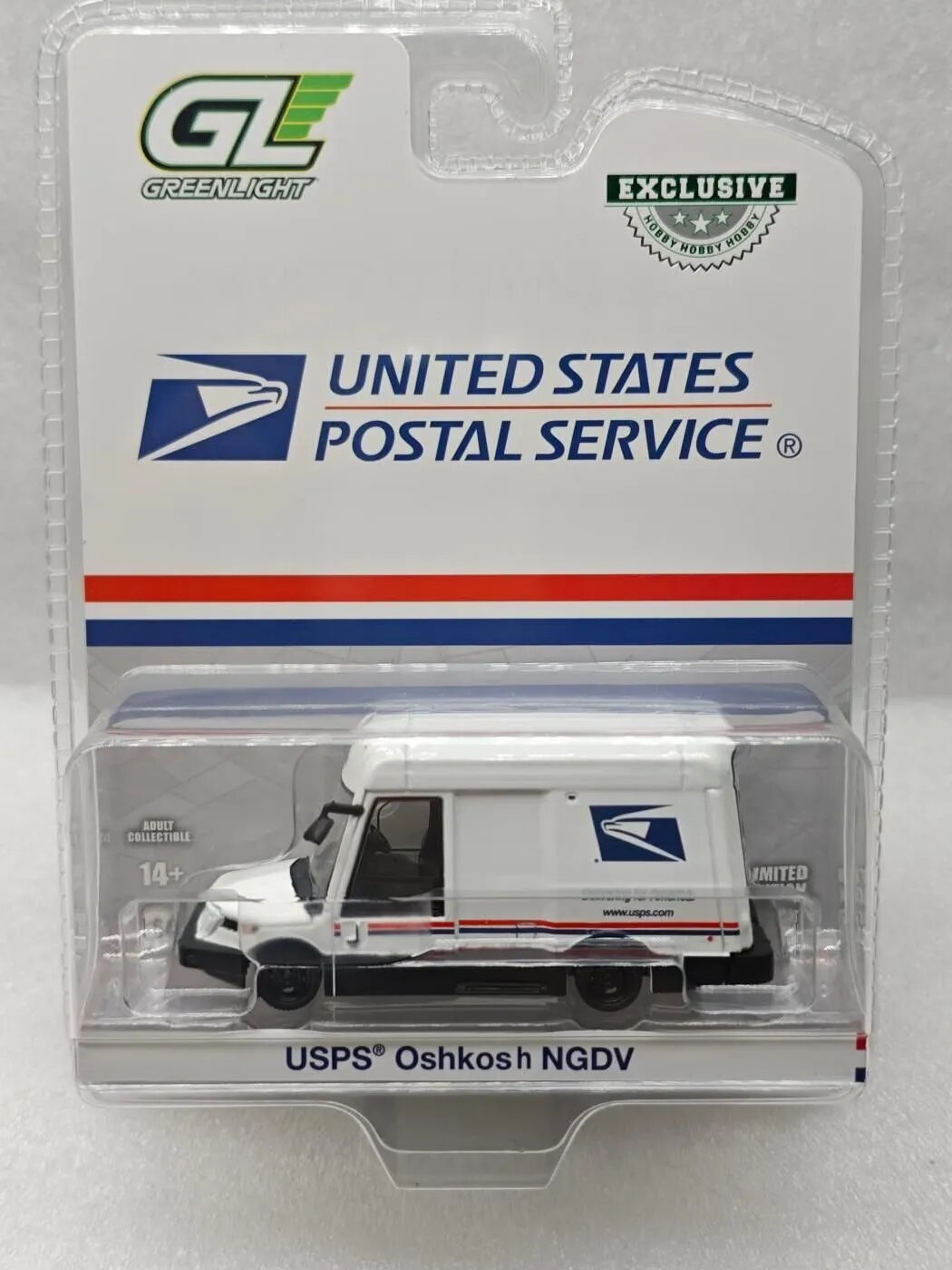 Машинка GreenLight 1/64 United States Postal Service New Generation Delivery Vehicle (NGDV) Die-cast Alloy Car Model Collection Toy Gift