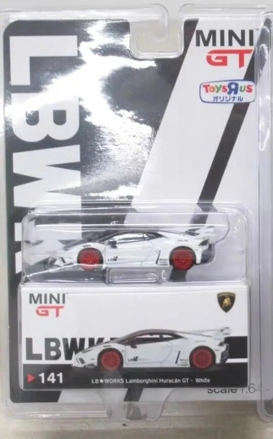 Машинка MINI GT 1/64 #141 LBWORKS Lamborghini Huracn GT Die-cast Alloy Car Model Collection Gift