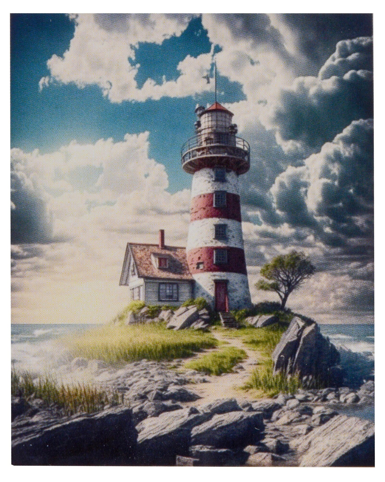 Набор для творчества. Алмазная мозаика "Путеводный маяк", 20 х 25 см
