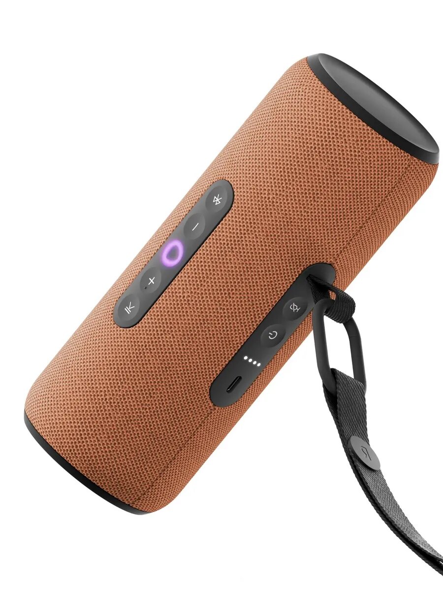 Портативная колонка Яндекс "Станция Стрит", Bluetooth, Orange