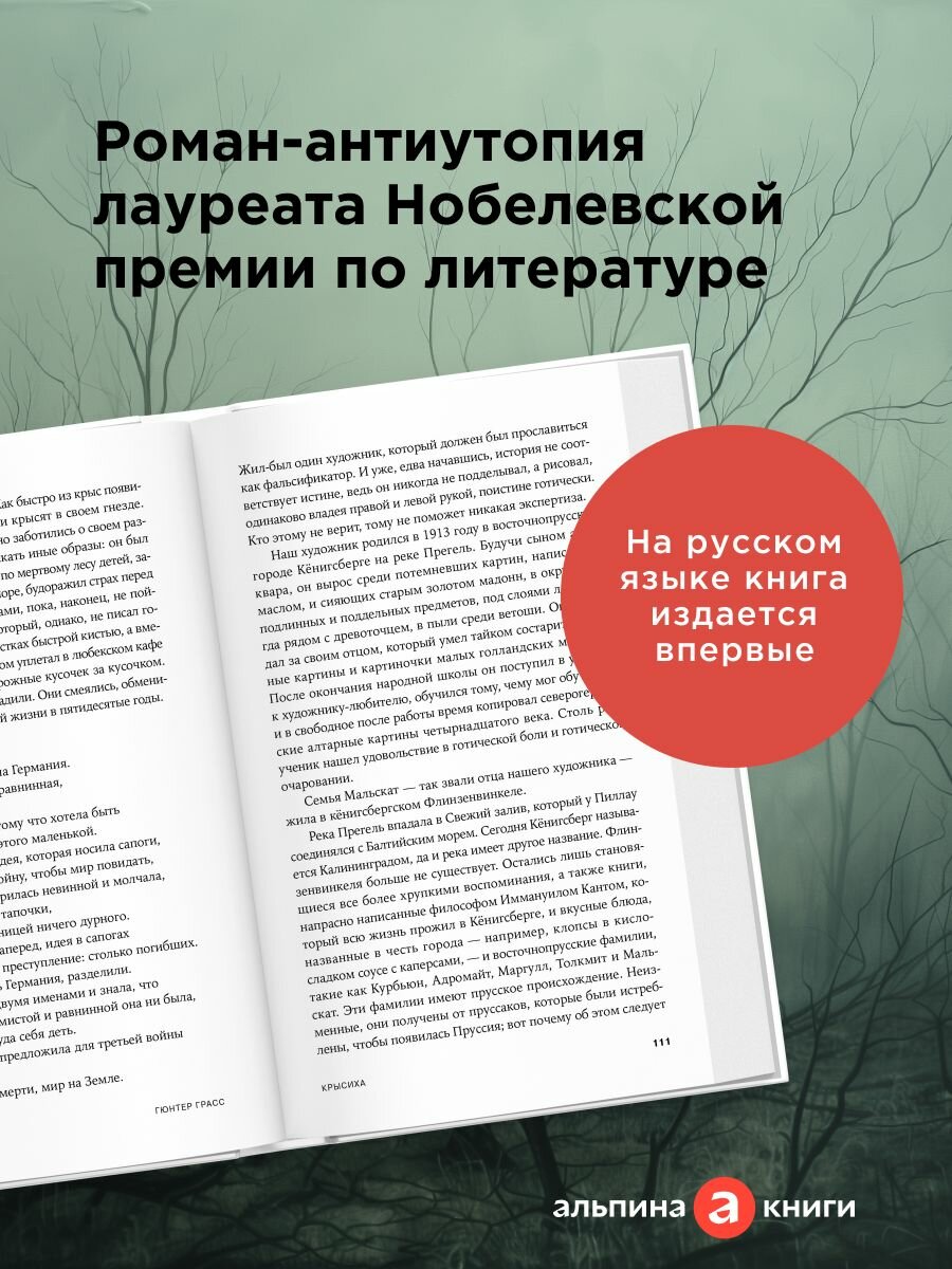 Книга "Крысиха"/ Издательство: Альпина. Проза | Грасс Гюнтер — фото 1