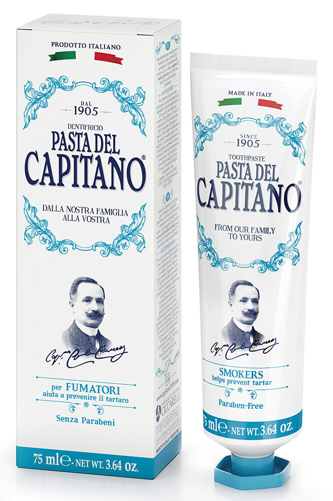 Pasta del capitano 1905 зубная паста для курящих 75 мл