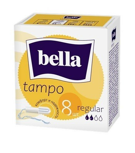 Bella tampo тампоны женские гигиенические комфорт и надежность regular 8 шт.