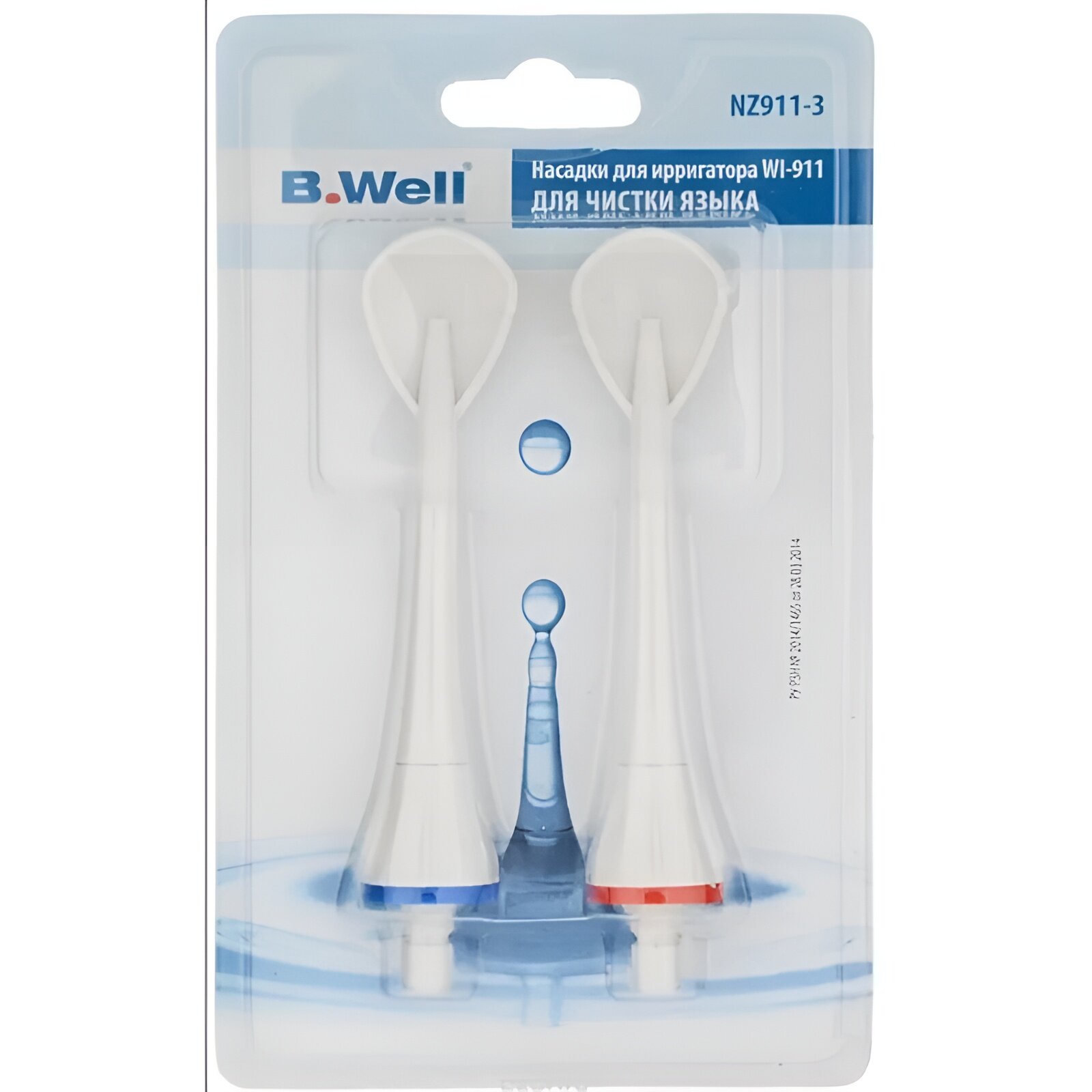 Насадки для ирригатора WI-911, для чистки языка NZ911-3, 2 шт.