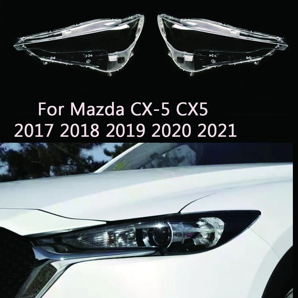 Для Mazda CX-5 CX5 2017 2018 2019 2020 2021, абажур для фар, крышка объектива, абажур, авто стеклянный корпус лампы 1pcs Left