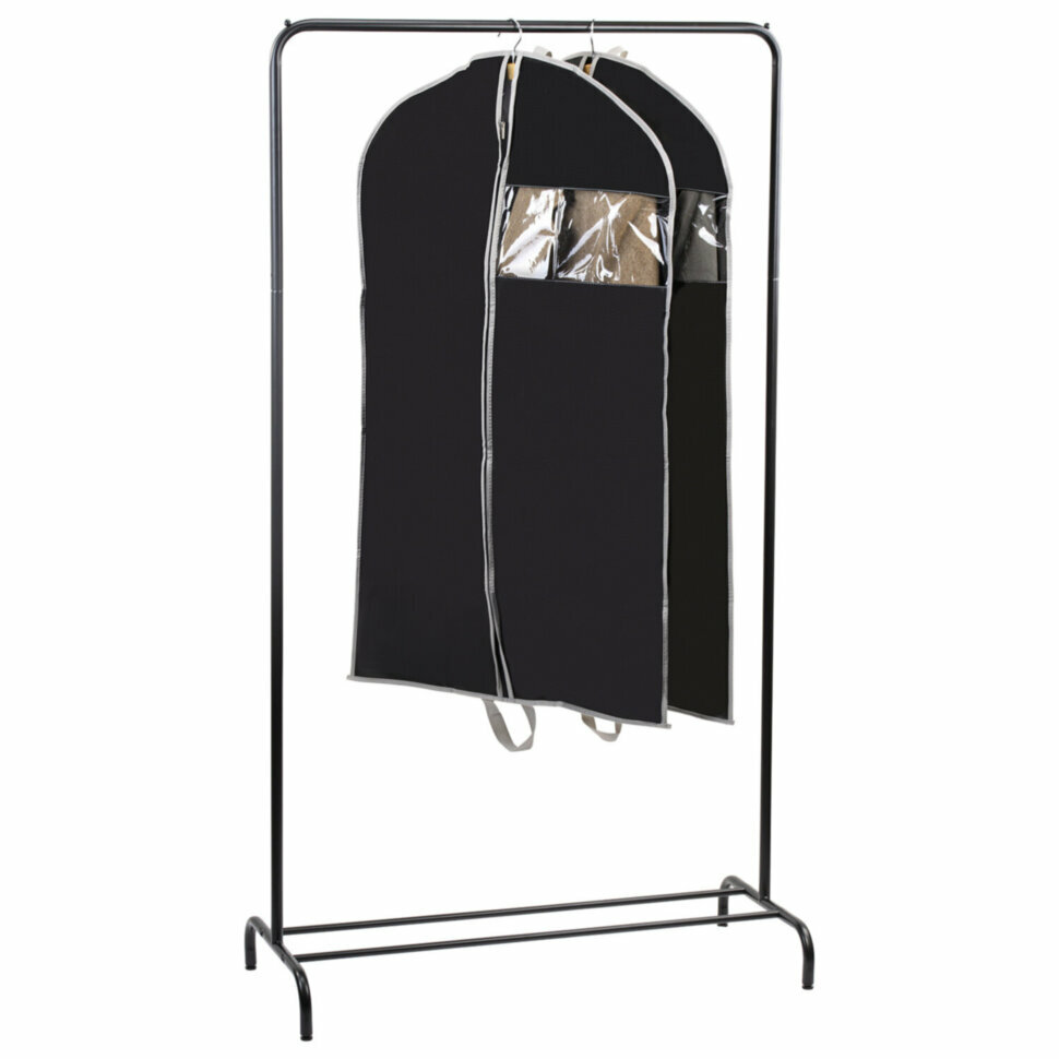 Чехлы для одежды на молнии с ручками дорожный 60х100 см, комплект 2 шт. черный, SHAMAANI (шамаани), 609601, 609601