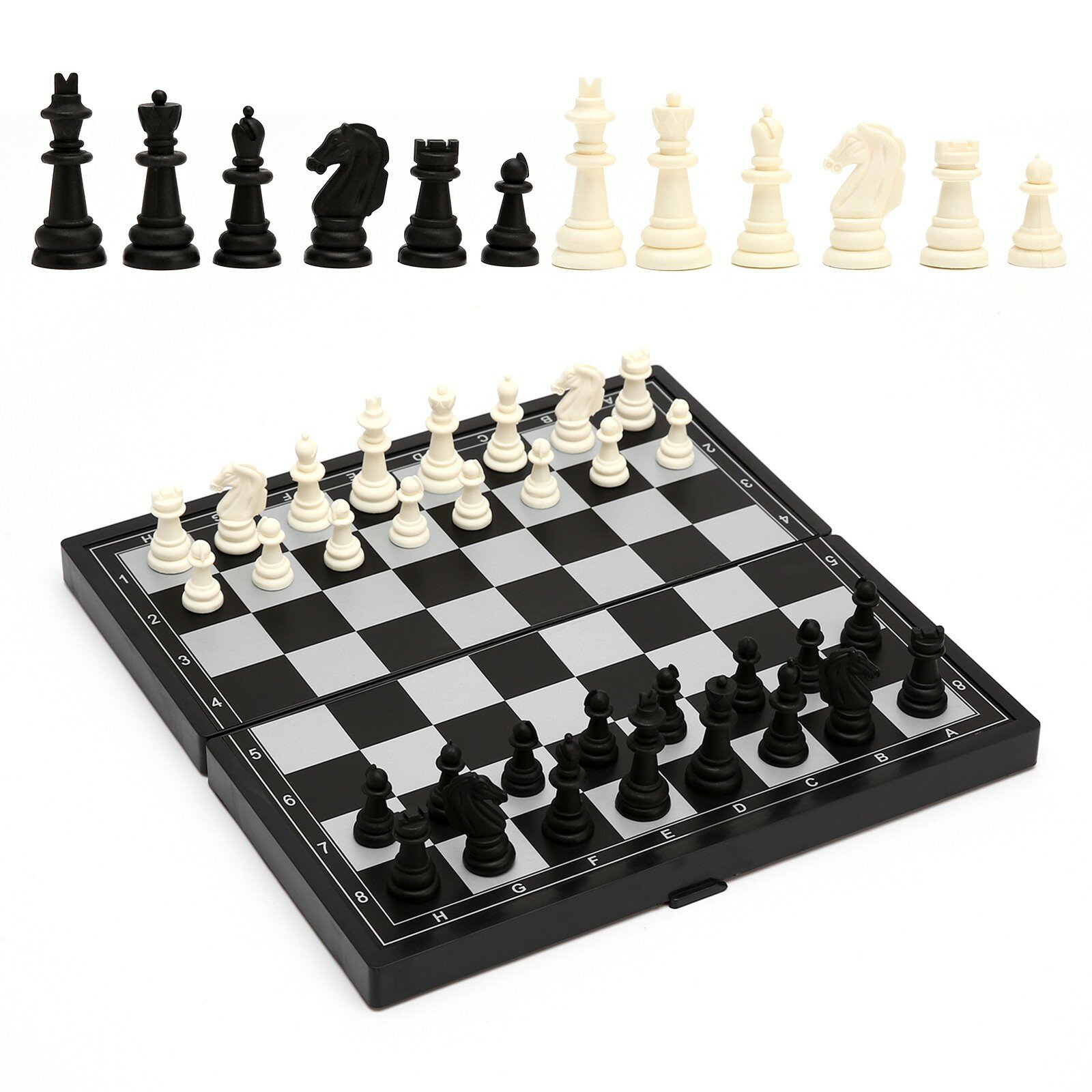 Магнитные шахматы «Классика», доска и фигуры из пластика, 24.5×24.5 см