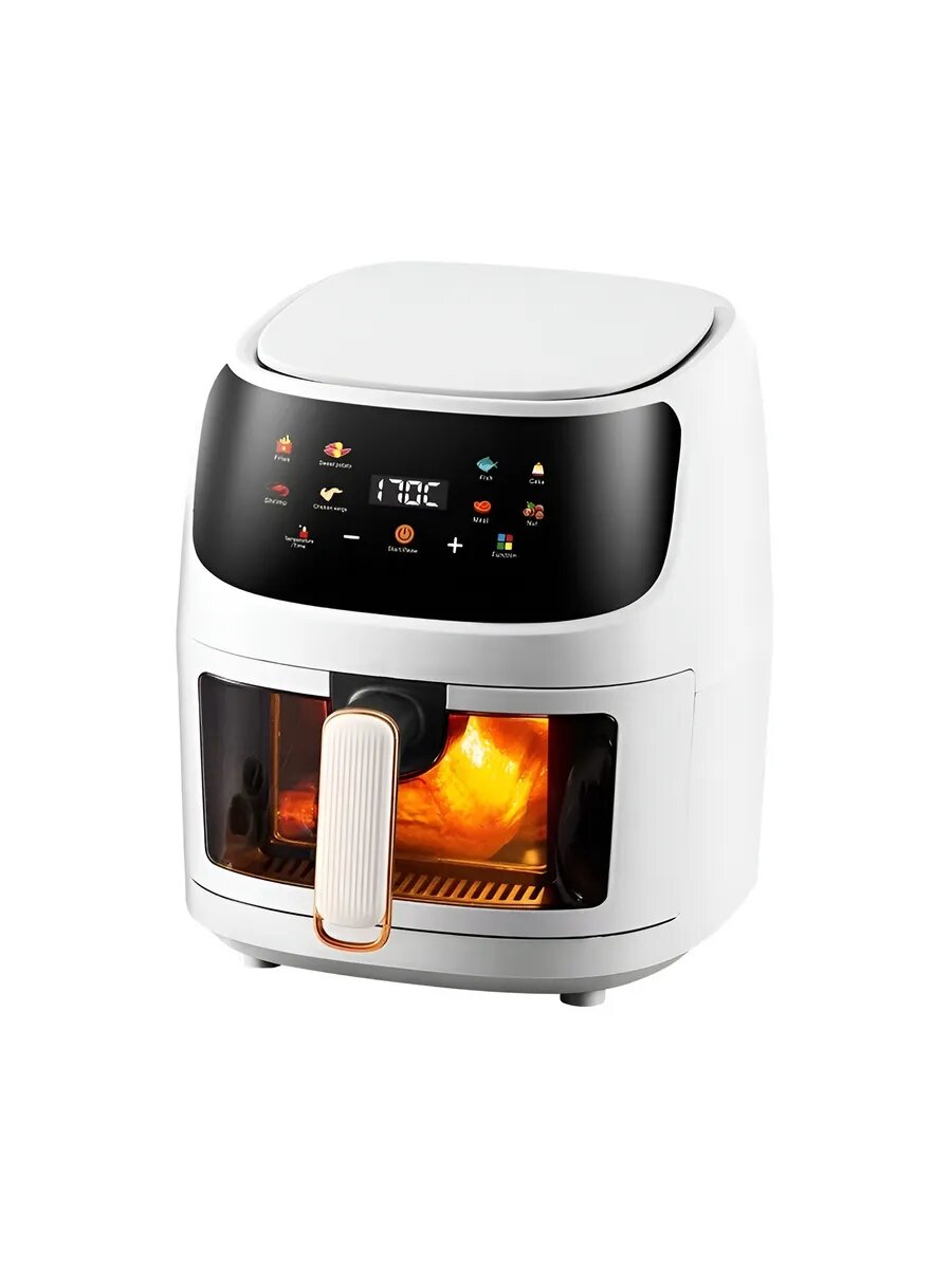 Аэрогриль Oulemei OLM-KZF002, 1350W, 8 режимов, 4,5 л, черный