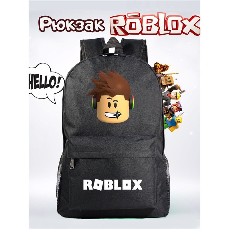 Рюкзак Roblox унисекс с отделением для ноутбука, школьный рюкзак в клетку, стильный повседневный рюкзак для парней и девушек