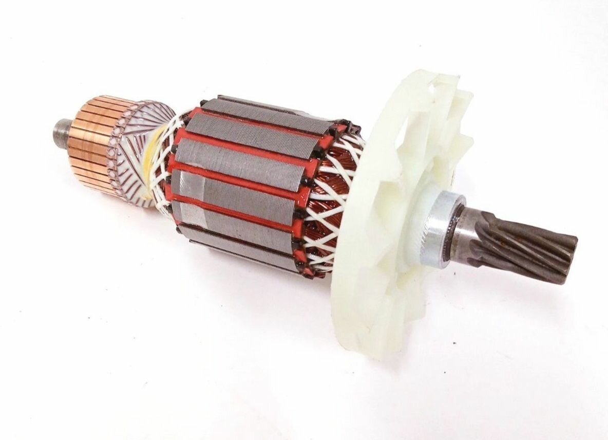 Якорь отбойного молотка Интерскол М-25/1500 / Хитачи H65SB2 / OMAX и других китайских аналогов