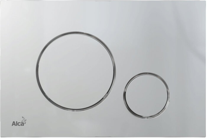 Кнопка смыва AlcaPlast THIN M672 хром матовый