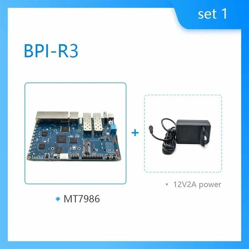 Компьютер в сборкеBanana Pi BPI R3 BPI-R3 board with MediaTek MT7986(Filogic 830)