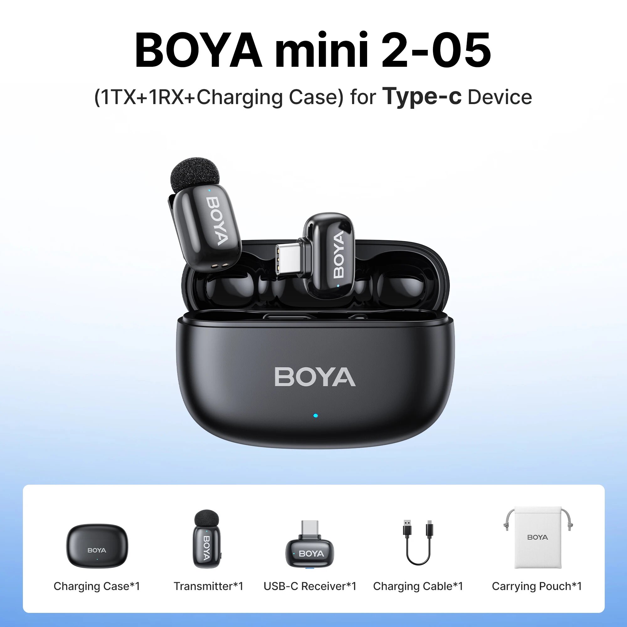 BOYA Mini 2 Беспроводной Лаvalier Микрофон BOYA mini 2-05