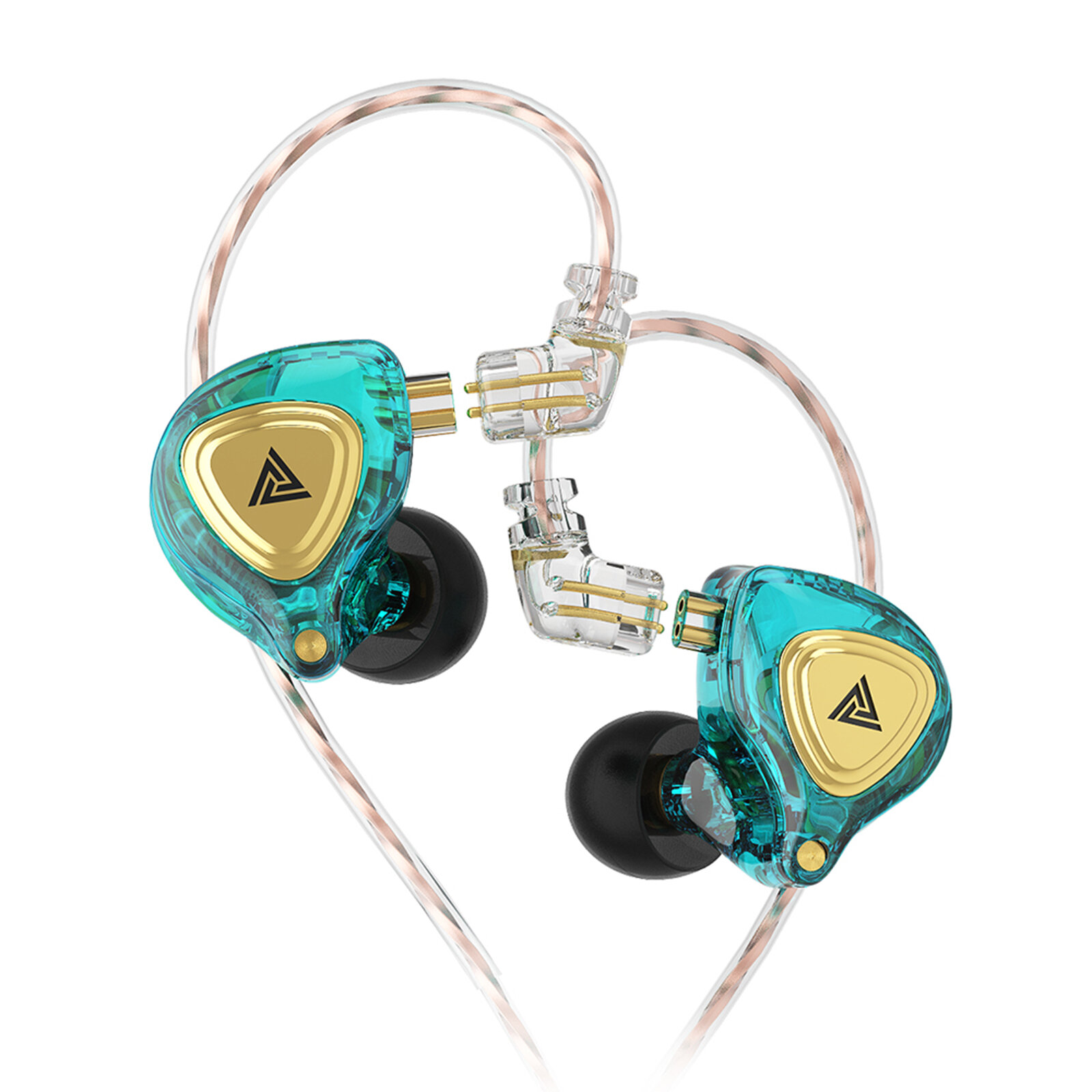 QKZ ZX3 Наушники Dynamic Drive HIFI Bass Earbud Sport Noise Cancelling 3.5mm Проводные Around-Ear с Регуляцией Громкости для Телефона Планшета ПК Без Микрофона Черный Прозрачный Цветной Голубой Алюминий TPE 109dB±3dB 0.75mm 17ohm 10Hz-20kHz 10mm 125cm 1