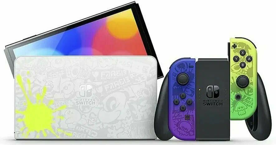 Игровая консоль Nintendo Switch OLED, Splatoon