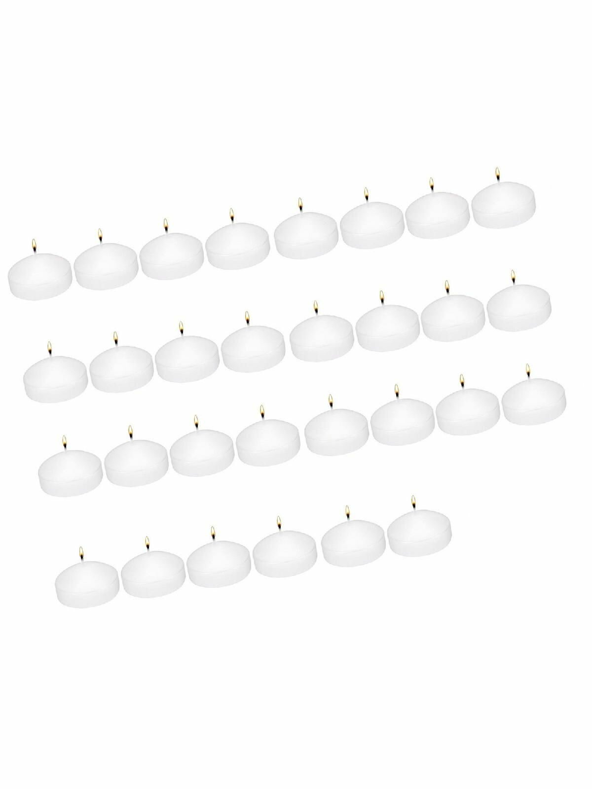 Свеча,30 рождественских плавающих свечей без запаха-белое