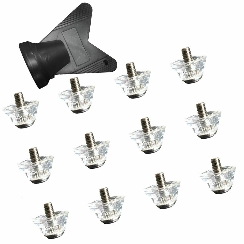 12 алюминиевых шипов для футбольных бутс, - 13mm