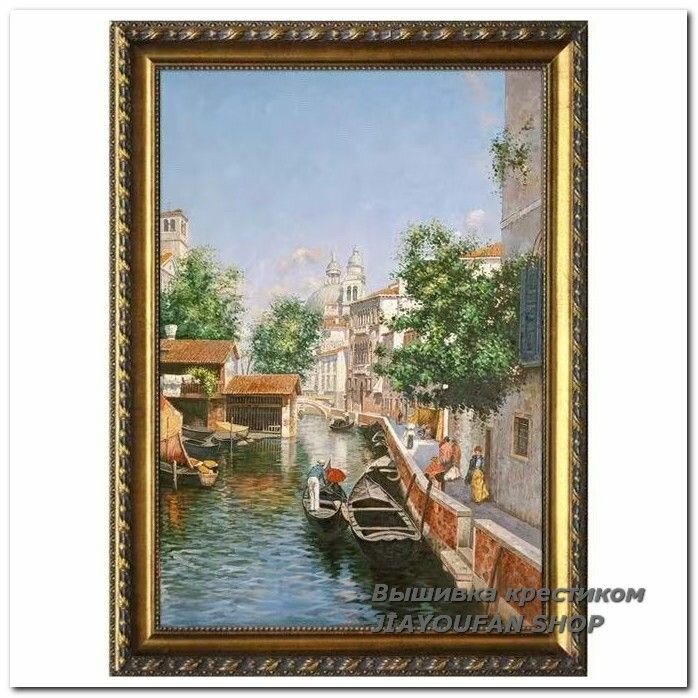 Набор для вышивания крестом, 14 Канiteй (14CT), канва 50x60 см, готовая вышивка 40x50 см