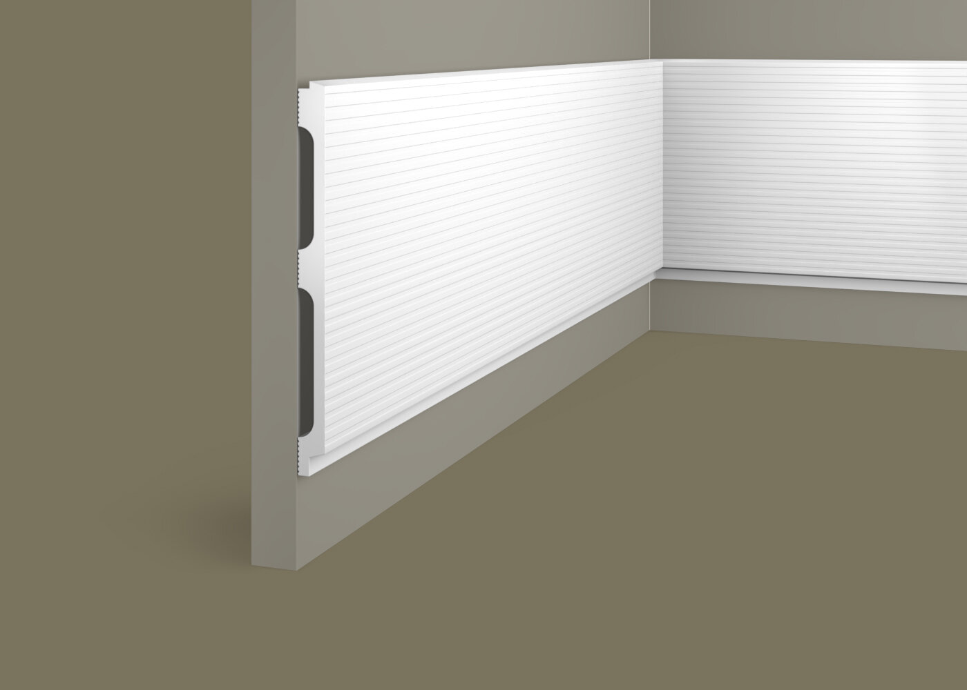 Стеновая панель Cosca Decor, RP017, влагостойкая, белая, матовая