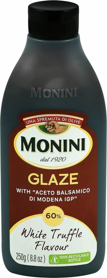Соус бальзамический MONINI Balsamico Glaze, со вкусом белого трюфеля, 250мл x 10 упаковки