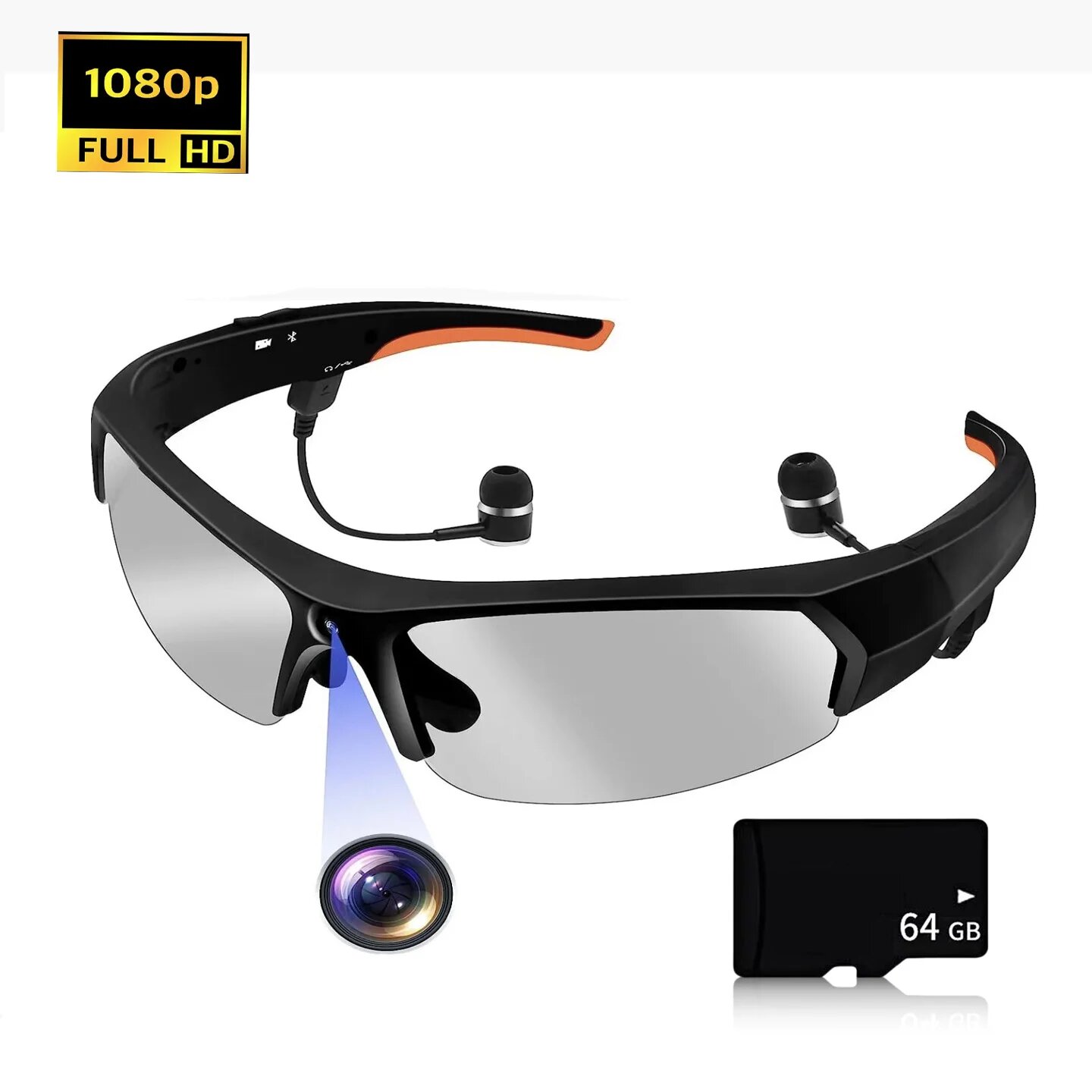 Xiaom MS18 Smart Sunglasses Sense Camera Bluetooth Music Call Intelligent Recording Waterproof Glasses Outdoor Sports Cycling