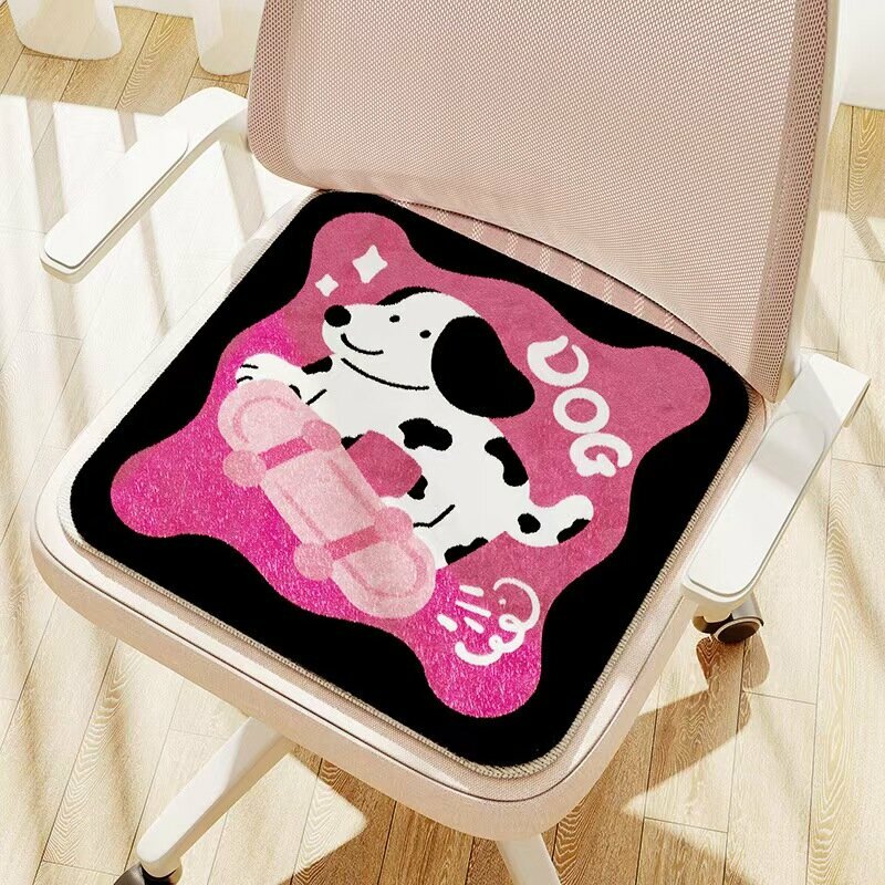 Подушка на стул, нескользящий коврик, зимняя плюшевая подушка на диван, подушка на обеденный стул, 40x40 см