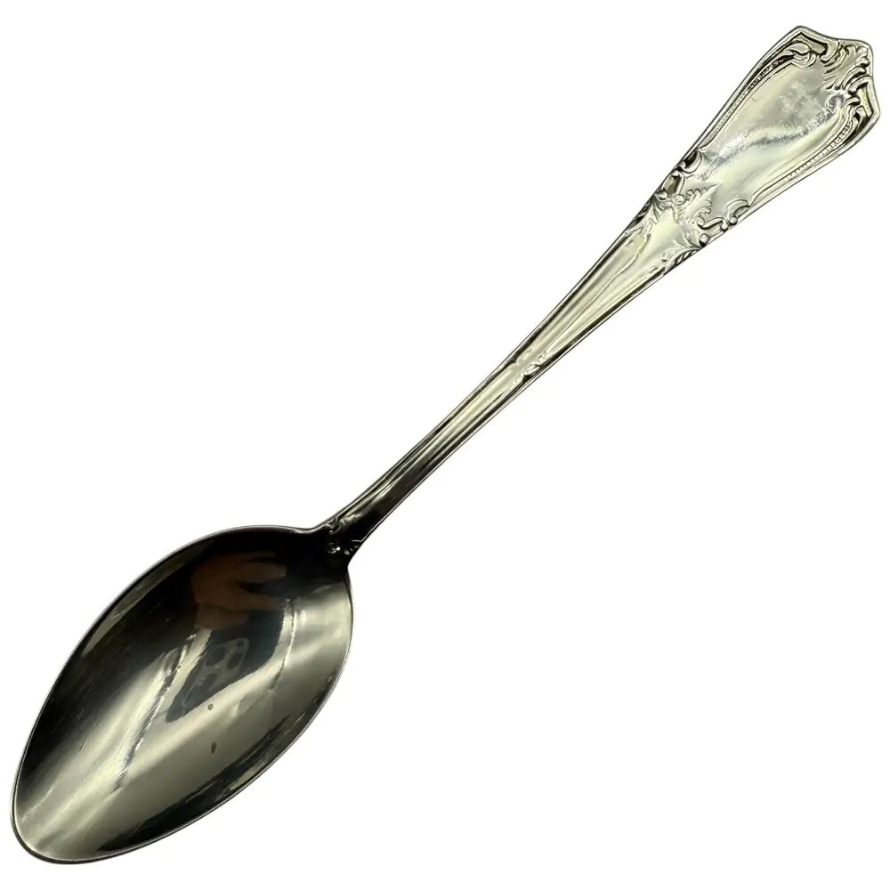 Ложка чайная, 14.5 см, серебро 0.875, 1974 г. Завод по обработке спецсплавов (4СЗ), СССР