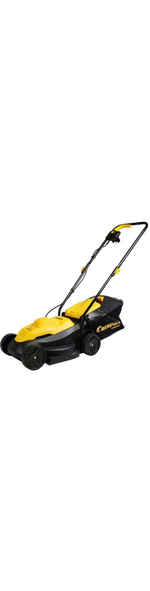 Газонокосилка Champion EM3411, складная, роторная, травосборник 30 л, 3 уровня скашивания
