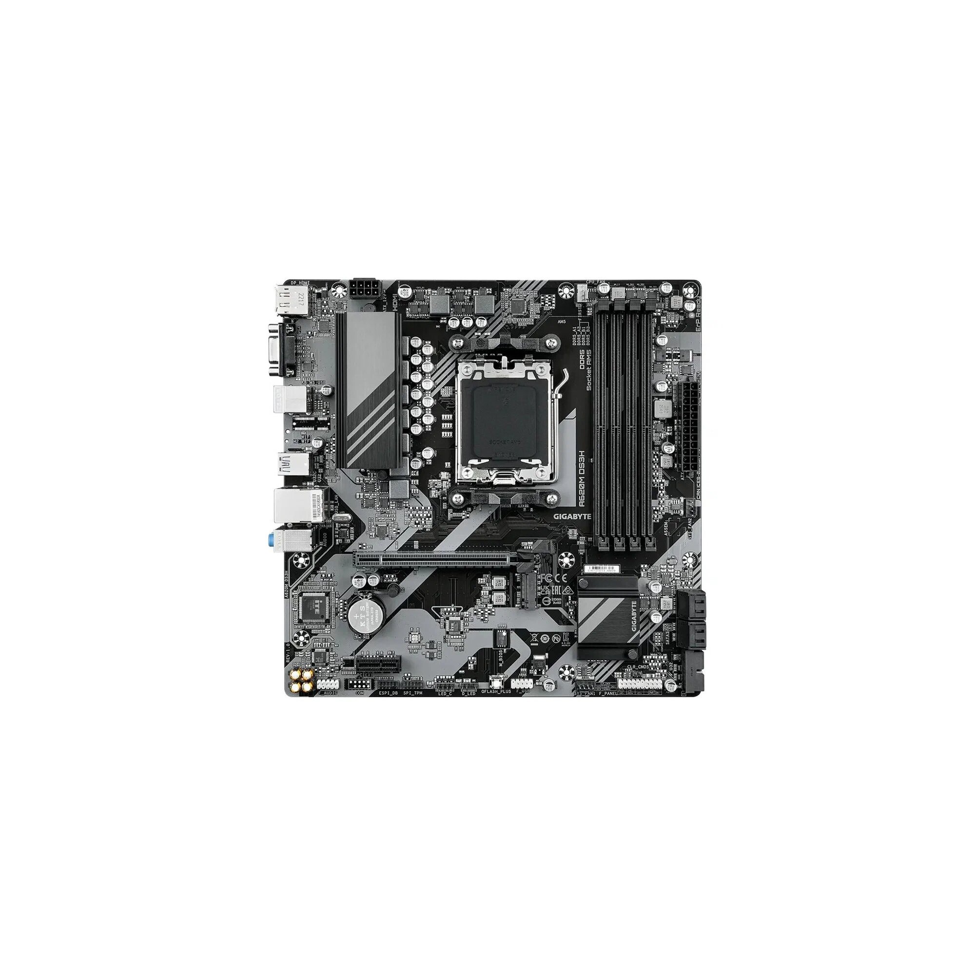 Материнская плата Gigabyte A620M DS3H, SocketAM5, AMD A620, mATX