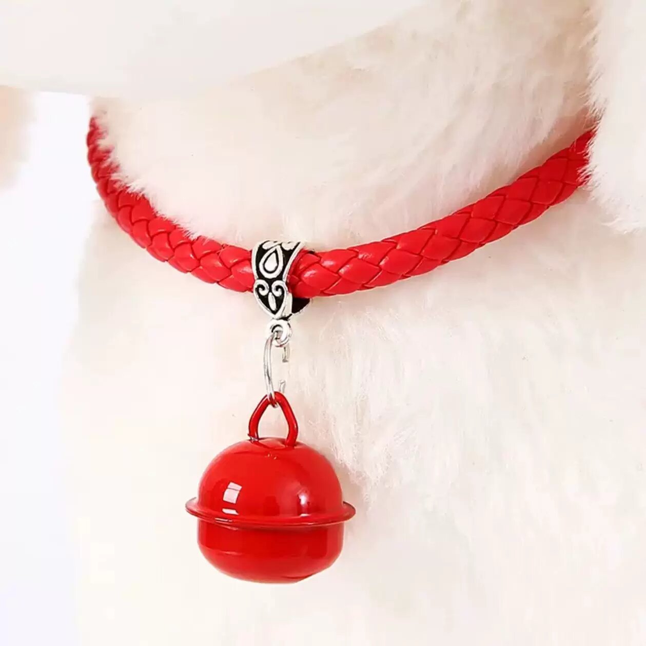 Ошейник с колокольчиком для кошек, тедди, маленьких собак, регулируемый ошейник с колокольчиком для котят и собак