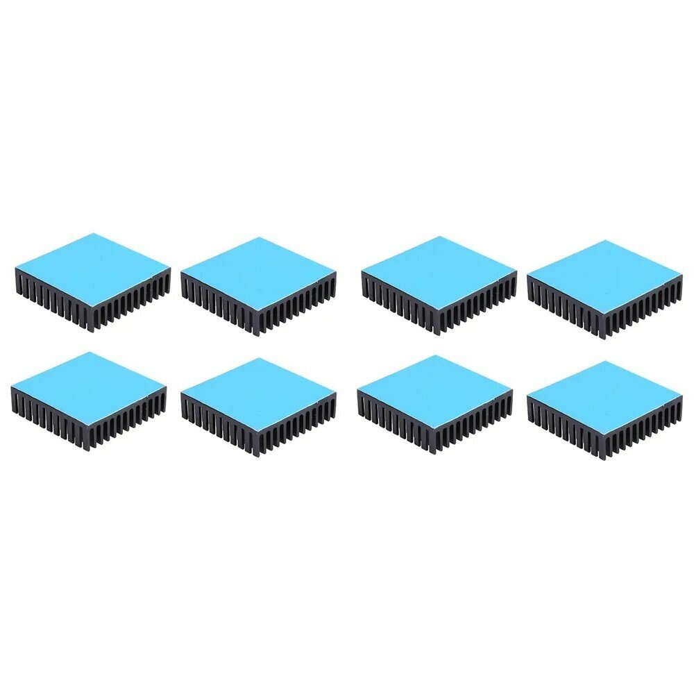 8 шт. 40X40X11 мм алюминиевый радиатор охлаждения кулер для электронного чипа IC LED с теплопроводным