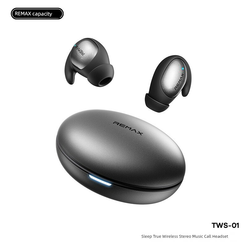 Remax Graphite Gray Сон-Снижающие Беспроводные Наушники Bluetooth с Физическим и ENC Двойным Шумоподавлением для