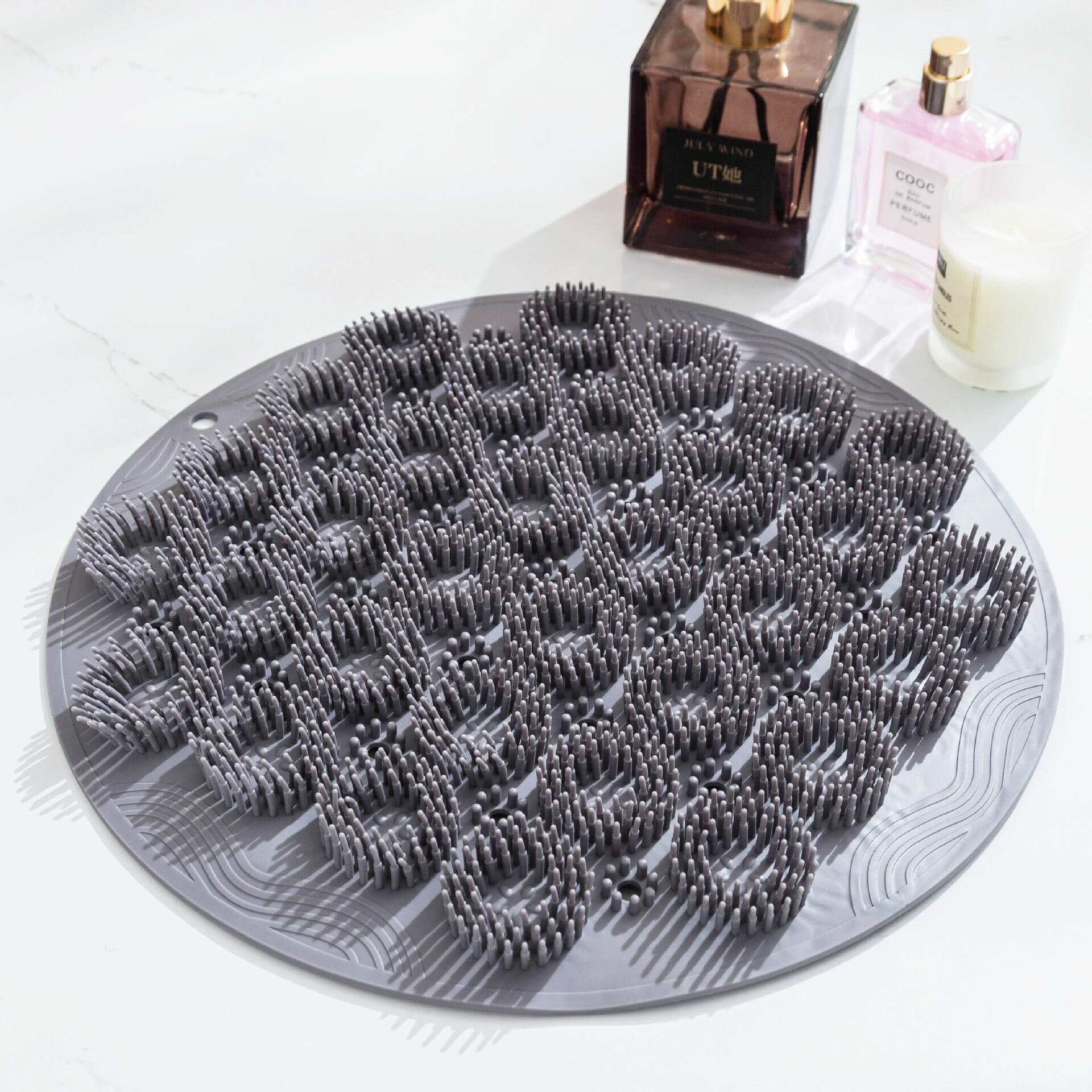 Коврик для мытья ног в ванной, щетка для ног для удаления омертвевшей кожи, большой ленивый скребок для спины с присоской