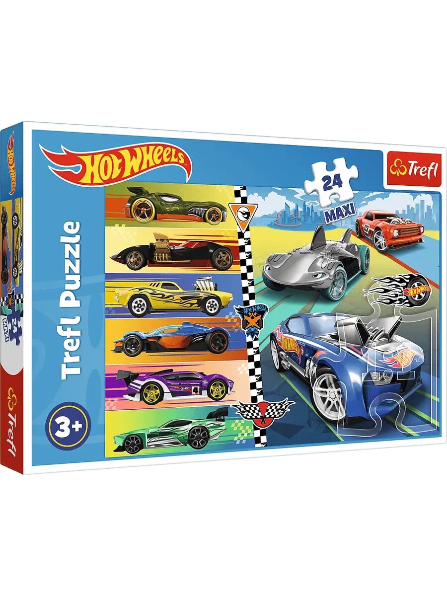 Пазл MAXI "Быстрые машинки Hot Wheels", 24 элемента