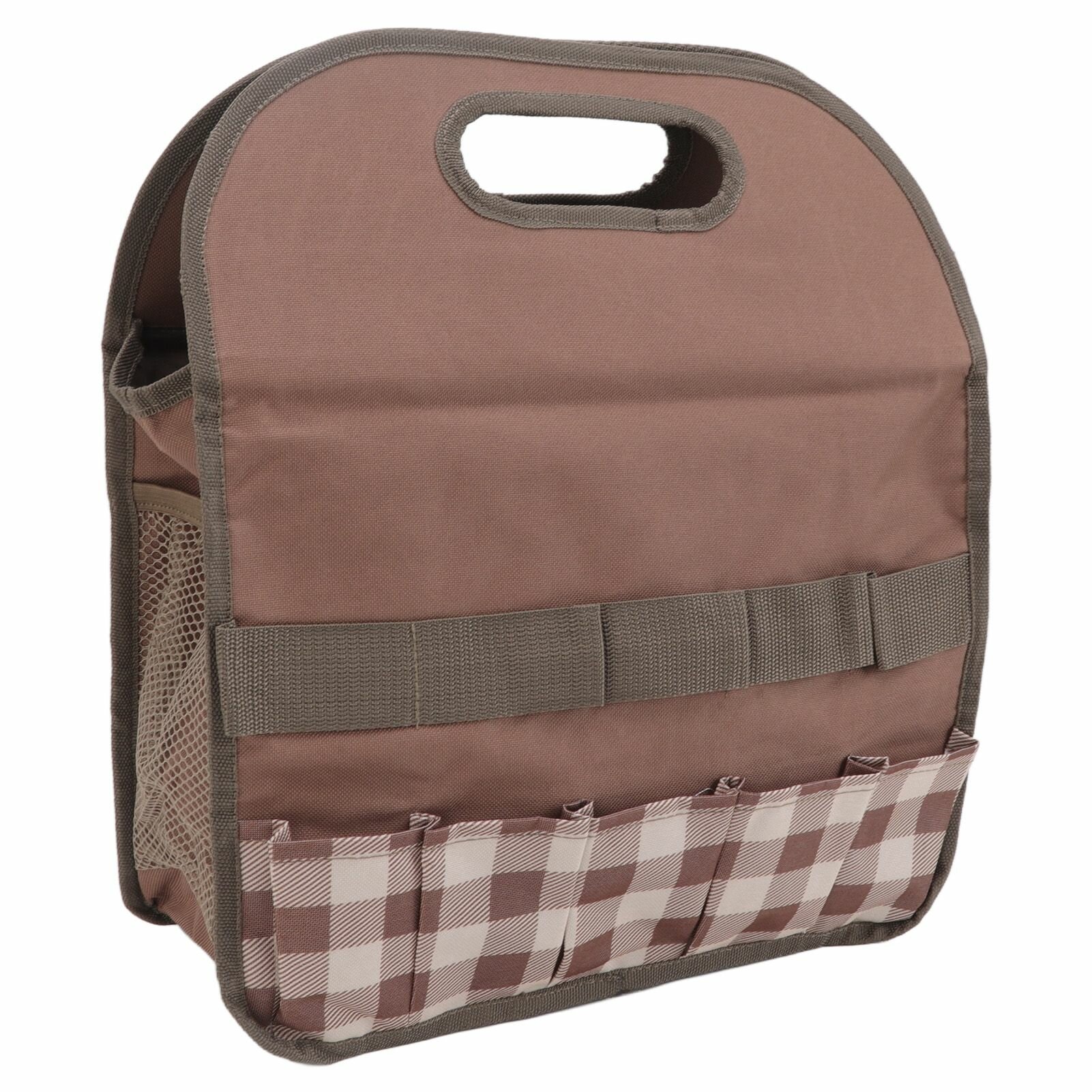 Сумка для садовых инструментов, Oxford 600D, коричневая